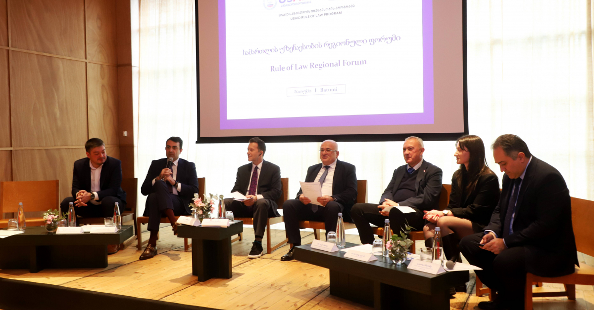 Davit Asatiani took part in the first regional forum on the rule of law ...